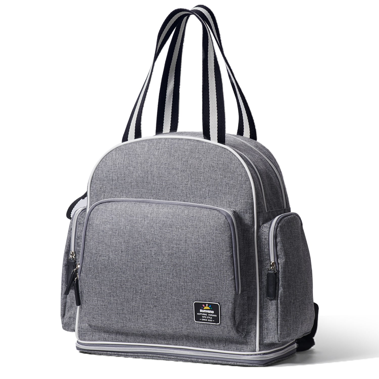 SUNVENO Large Capacity Expanding Diaper Bag